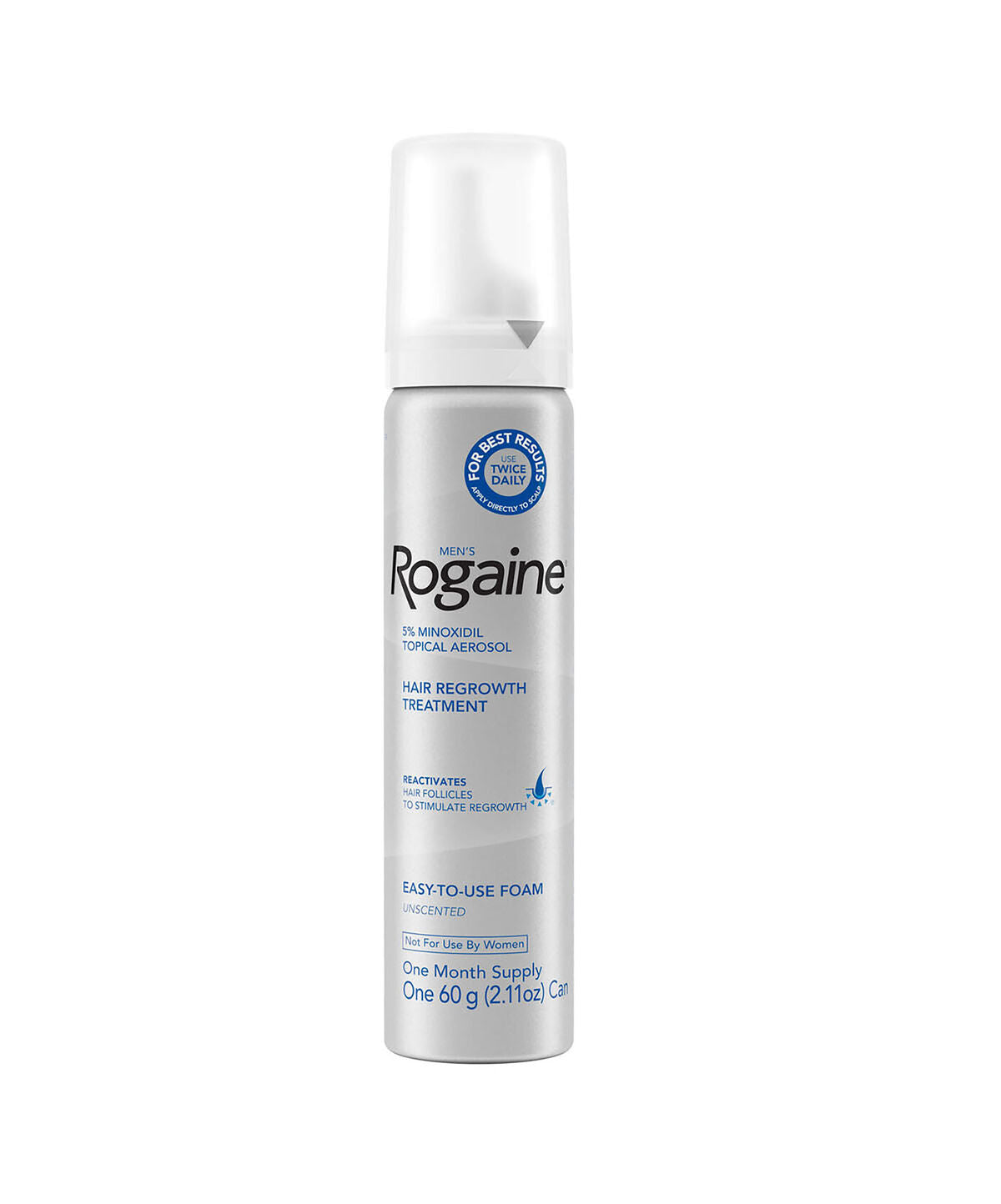 Men's ROGAINE® Foam, 5% Minoxidil Hair Regrowth Treatment | ROGAINE®