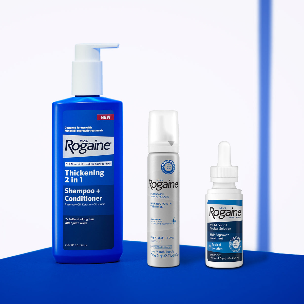 ROGAINE® for Men: Minoxidil Foam & Solution for Hair Regrowth | ROGAINE ...