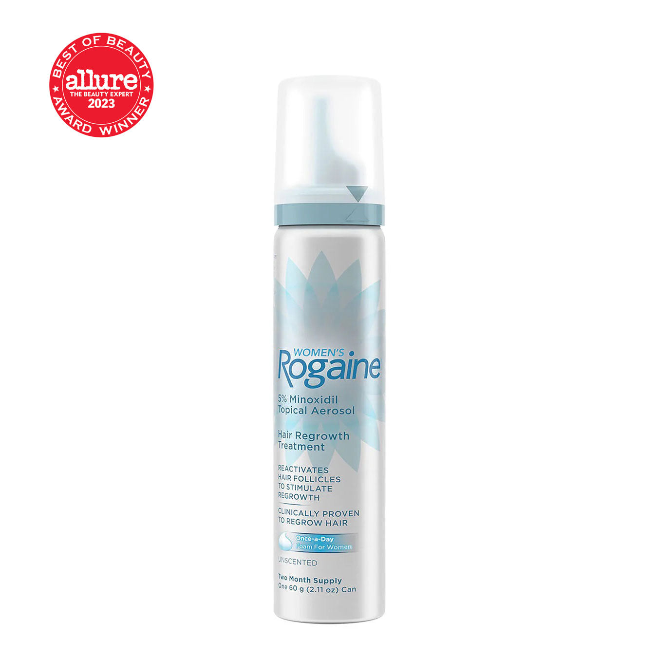 Women's ROGAINE® Foam, 5% Minoxidil Hair Regrowth Treatment | ROGAINE®